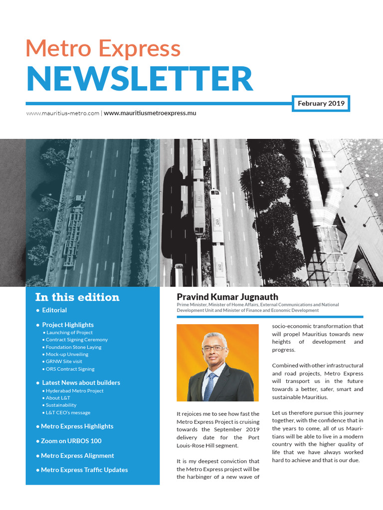 Metro Express Newsletter February 2019 | PDF | Transport | Rail Transport