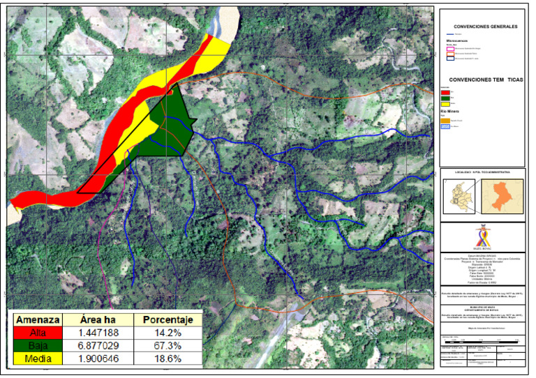 Mapa de Amenaza por Inundaciones en Muzo | PDF | Datos geográficos e ...