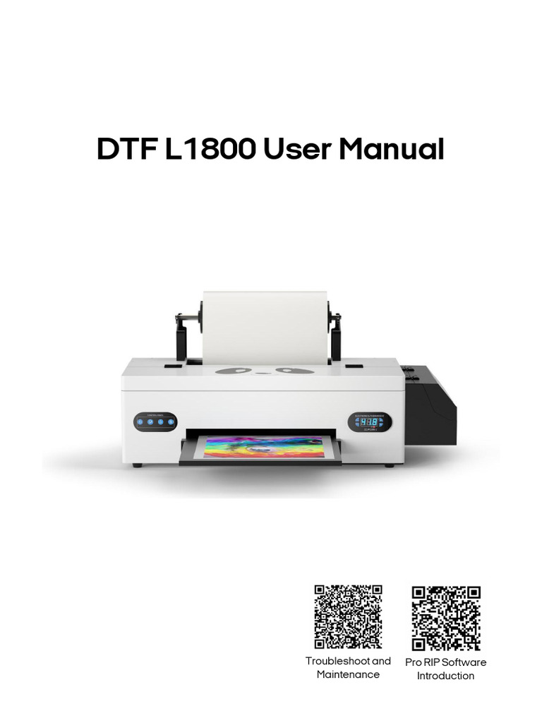 DTF 1800 | PDF | Printer (Computing) | Syringe