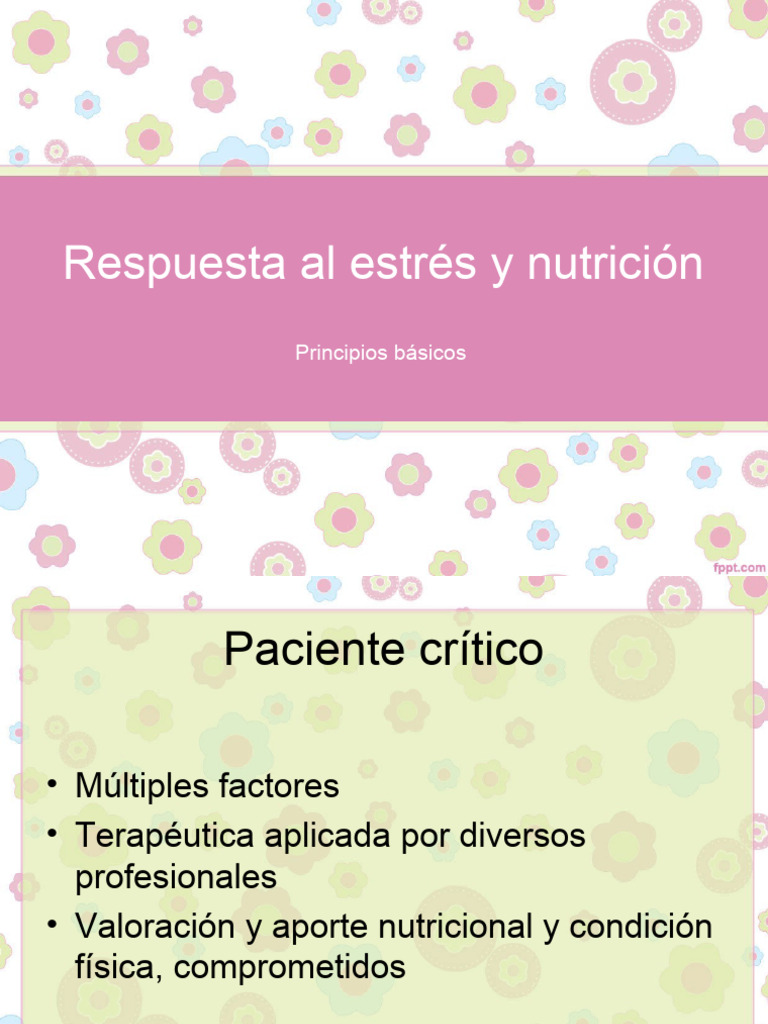 Estrés Metabólico y Nutrición en Pacientes Críticos | PDF | Metabolismo ...