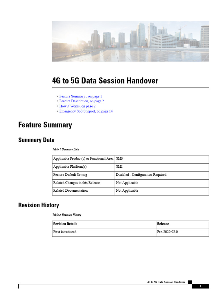 4G to 5G Data Session Handover | PDF | Internet Protocols | Radio Resource Management