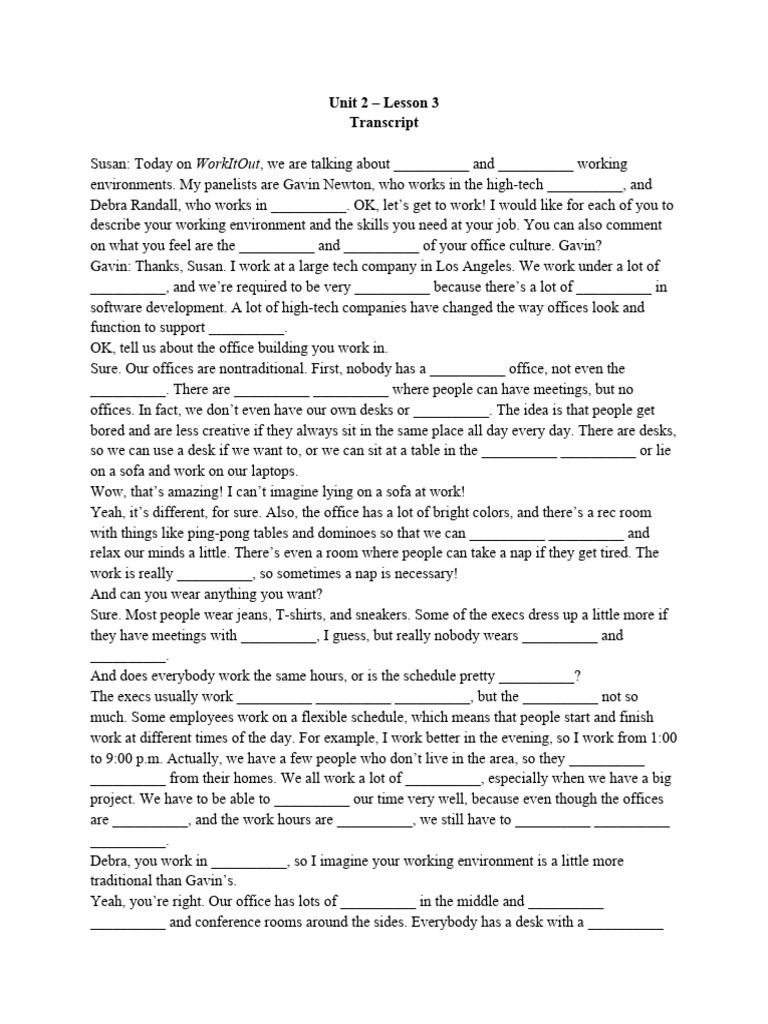 Unit 2 - Lesson 3 | PDF