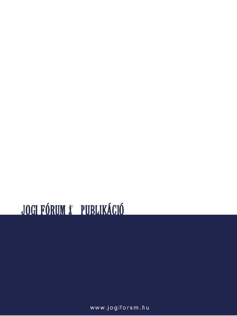 Udvardi Krisztina Kodifikacio Folyamata Es Alapfogalmai (Jogi Forum) | PDF