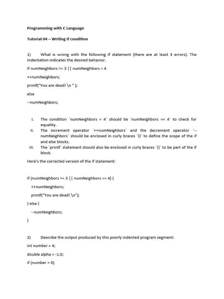 Tutorial 04 | Download Free PDF | Boolean Data Type | Computer Science