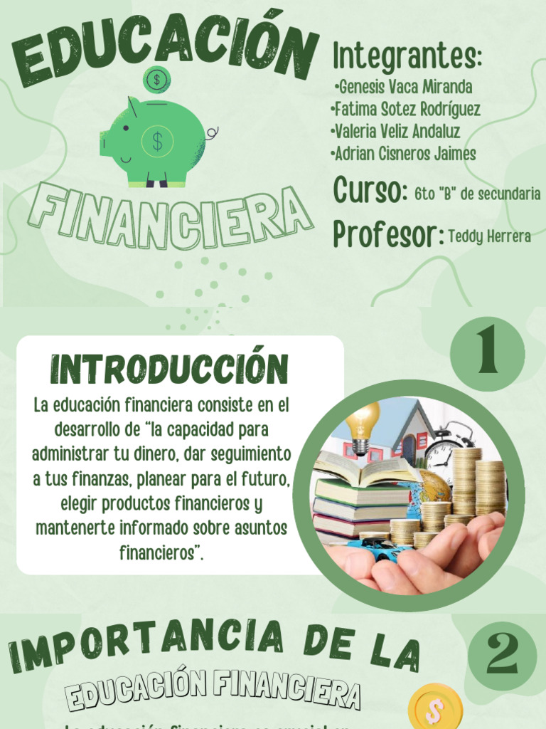 Educación Financiera _pdf | PDF | Educación financiera | Dinero