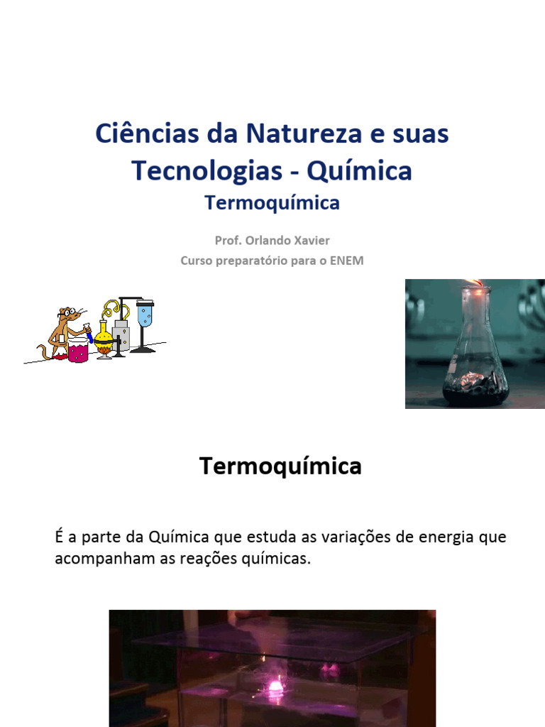 Aula 4 Termoquimica | PDF | Entalpia | Caloria