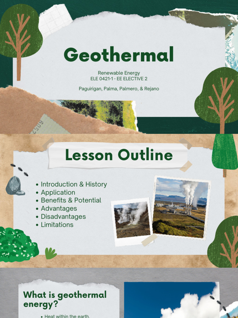 Group 4 - Geothermal | PDF | Geothermal Energy | Renewable Energy