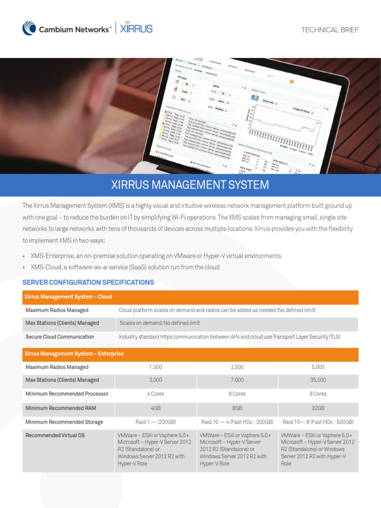 XMS Enterprise Spec Sheet | PDF | Hyper V | Cloud Computing