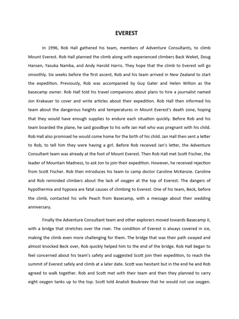 'EVEREST | PDF | Mount Everest | Mountaineering