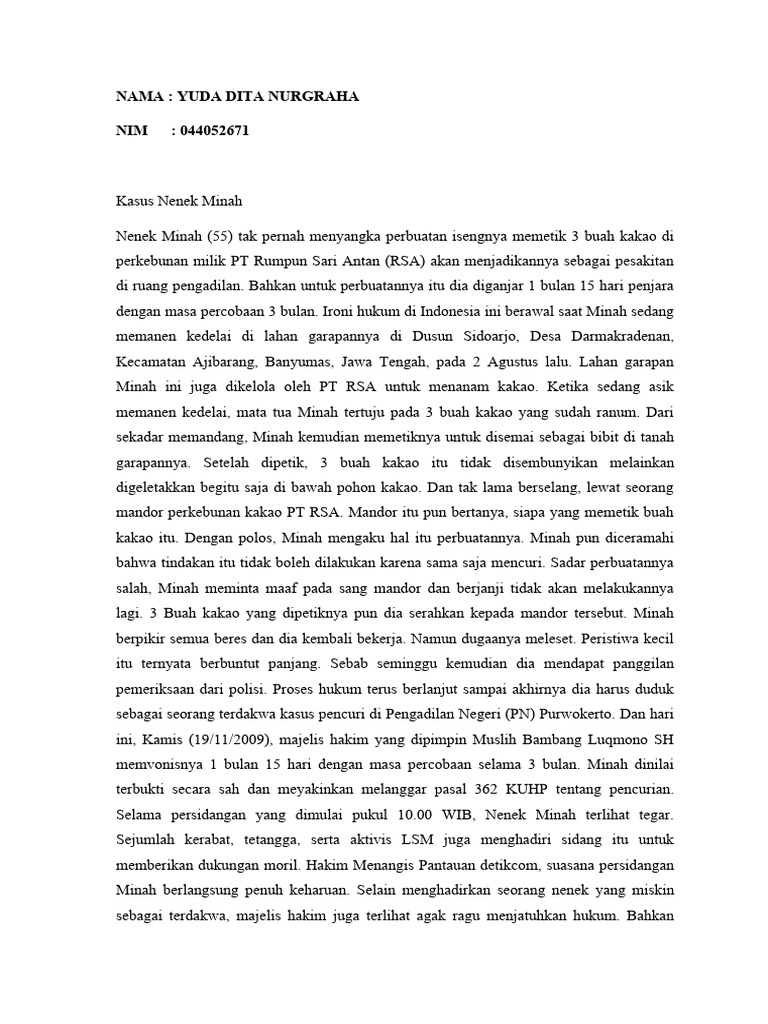 Jawaban Tugas Perlindungan Konsumen 20, Yuda Dita Nugraha | PDF