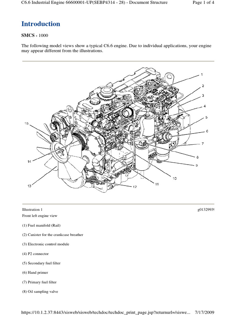 Introduction Caterpillar Engine | PDF | Piston | Internal Combustion Engine