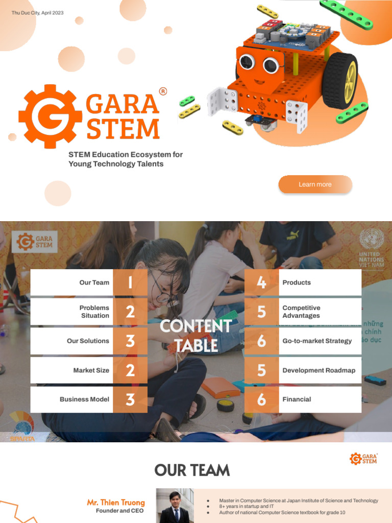 GaraSTEM - Pitch Deck | PDF | Internet Of Things | Science, Technology ...