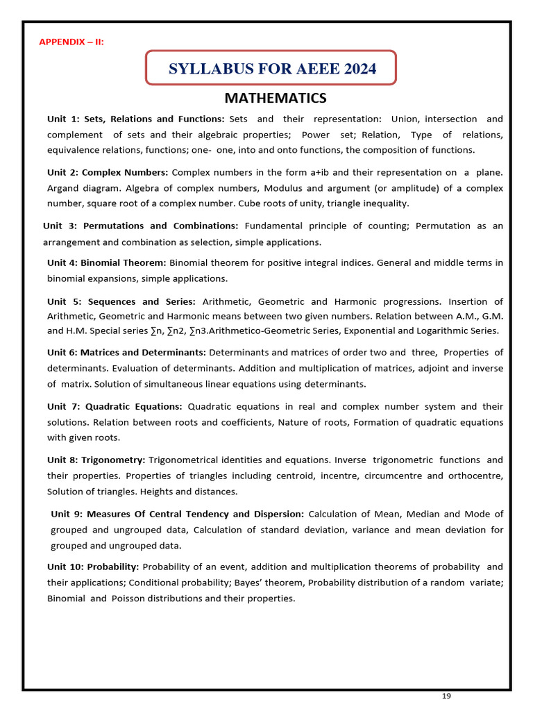 AEEE Syllabus | PDF | Line (Geometry) | Electromagnetic Induction