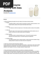 A-Level Biology Enzyme Practical | PDF | Trypsin | Enzyme