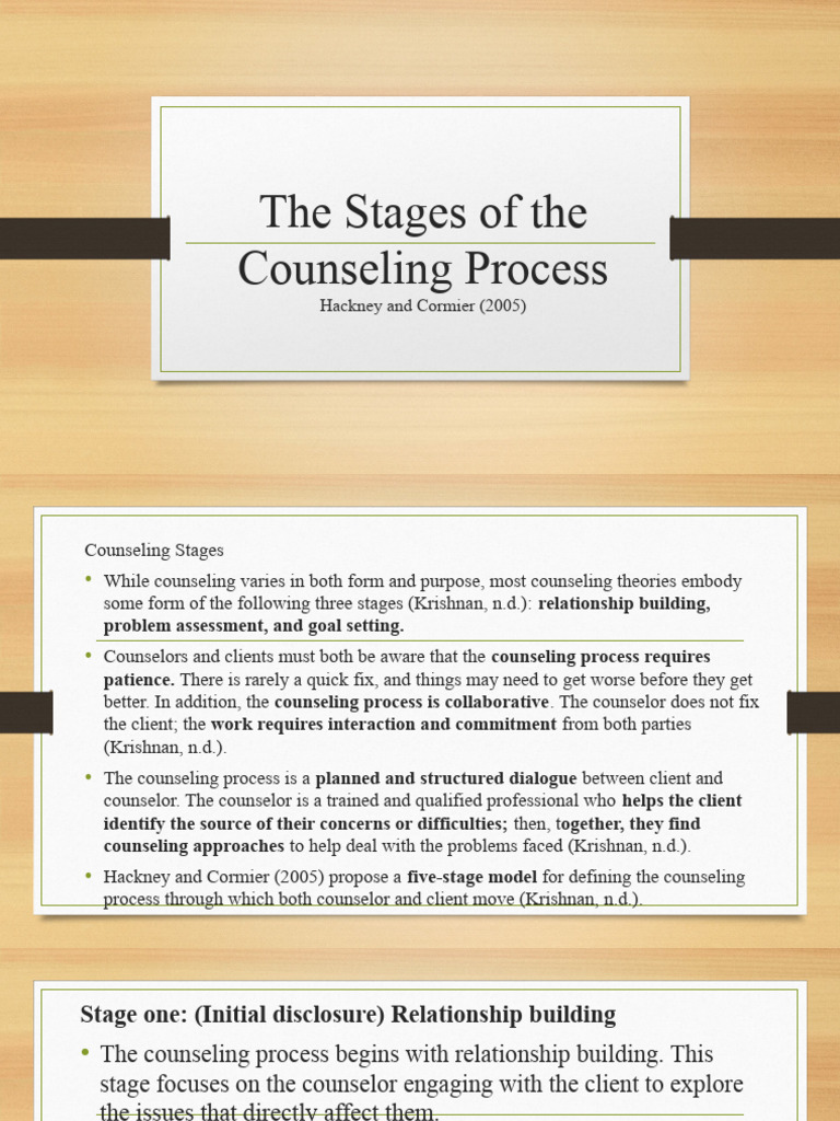 The Stages of the Counseling Process(2) | PDF | Counseling Psychology ...