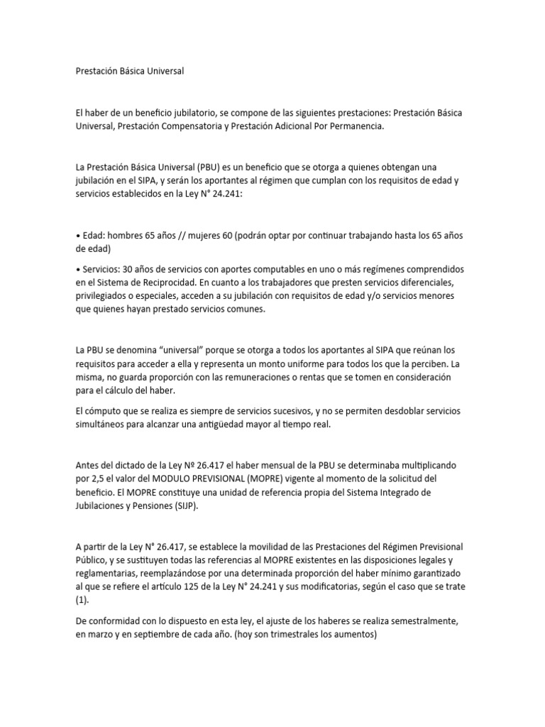 Computo Pbu PC y Pap | PDF | Jubilación | Pensión