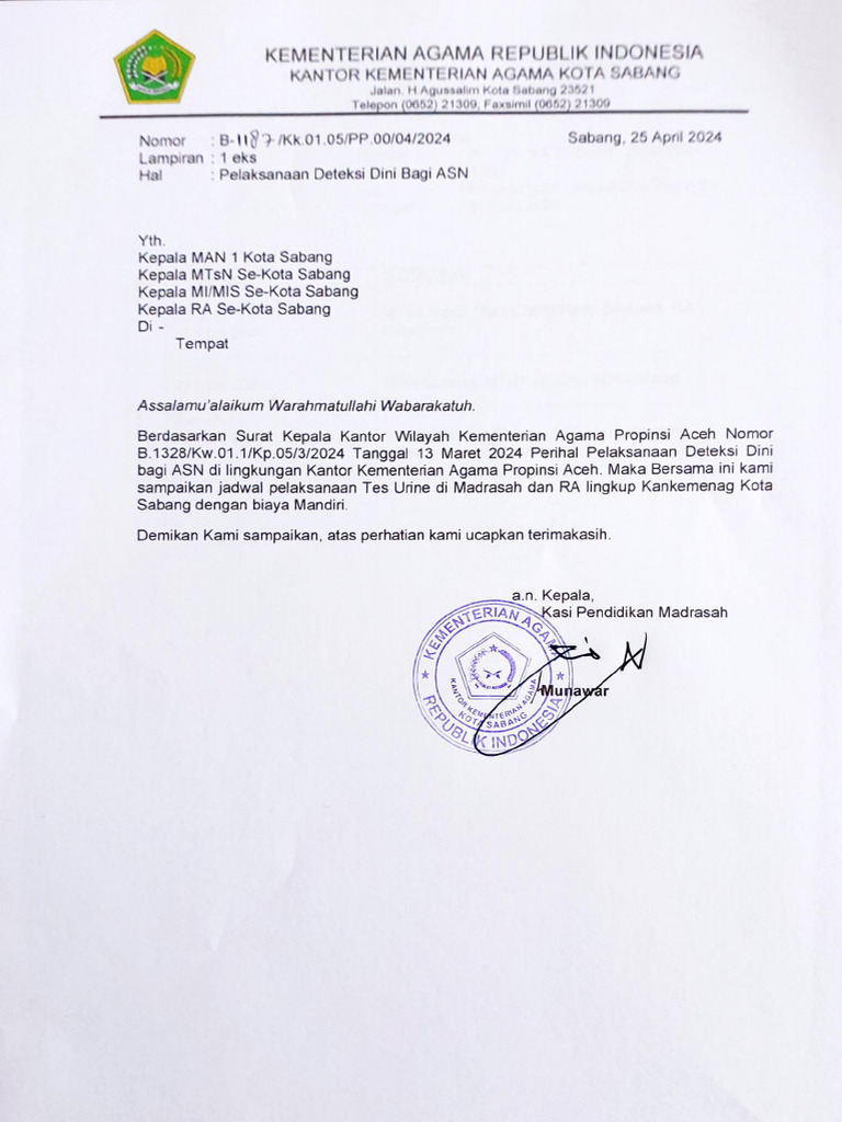 Surat BNN | PDF