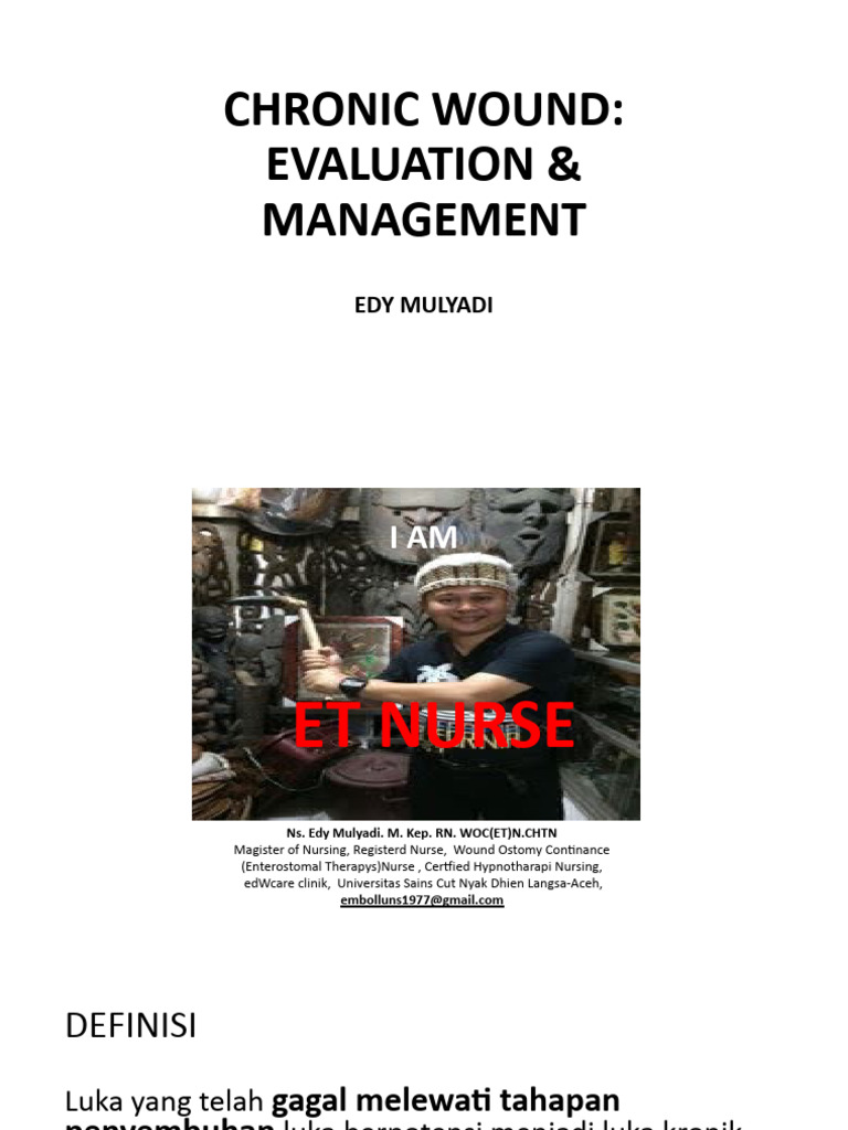 Chronic Wound Pdf Wound Diseases And Disorders