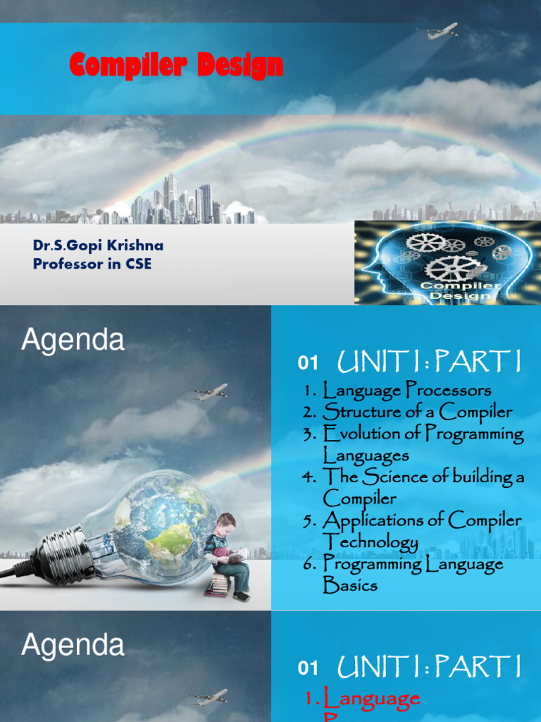 CD Unit I Part I Introduction | PDF | Compiler | Parsing