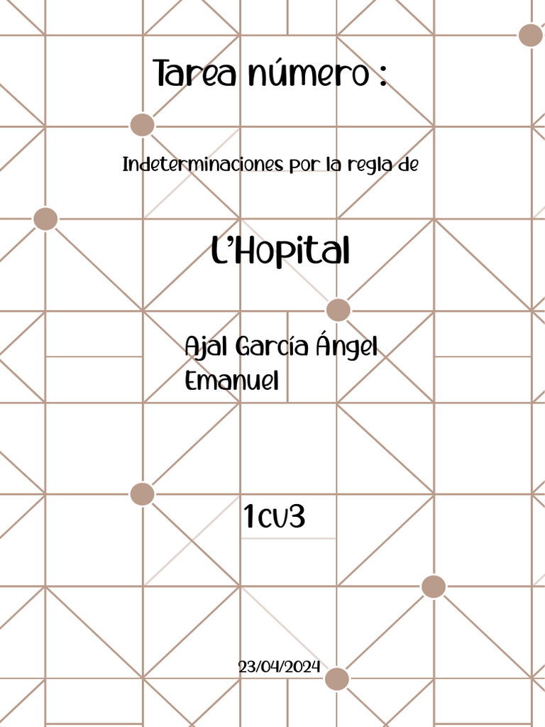 Indeterminaciónes Con Lhopital | PDF