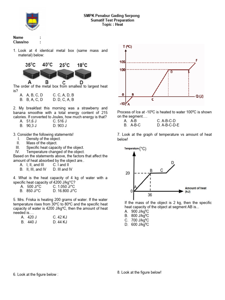 Heat Transfer Test Preparation Guide | PDF | Heat Transfer | Heat