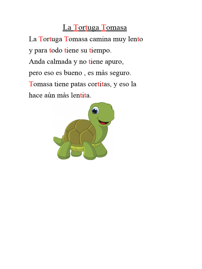 La Tortuga Tomasa | PDF