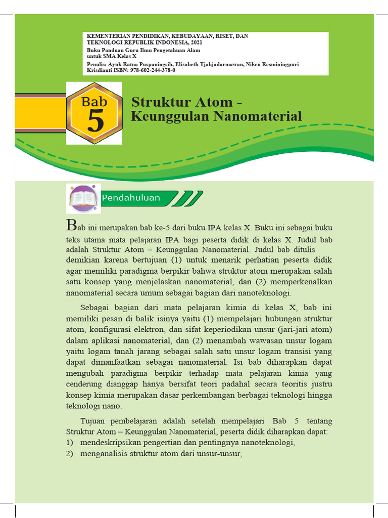 Struktur Atom Nanomaterial | PDF