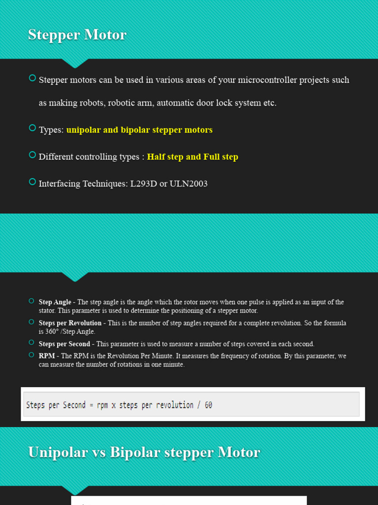 Stepper Motor | PDF | Science & Mathematics | Technology & Engineering