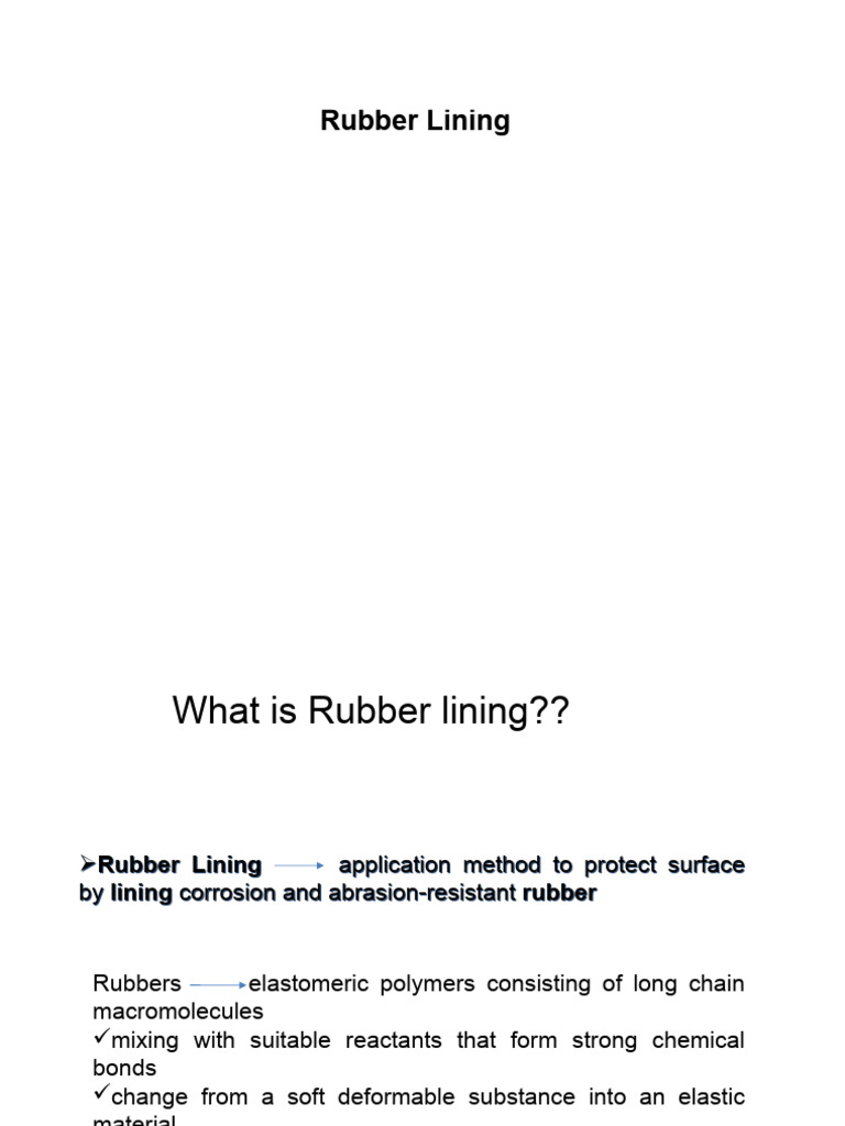 Rubber Lining | PDF | Natural Rubber | Hydrocarbons
