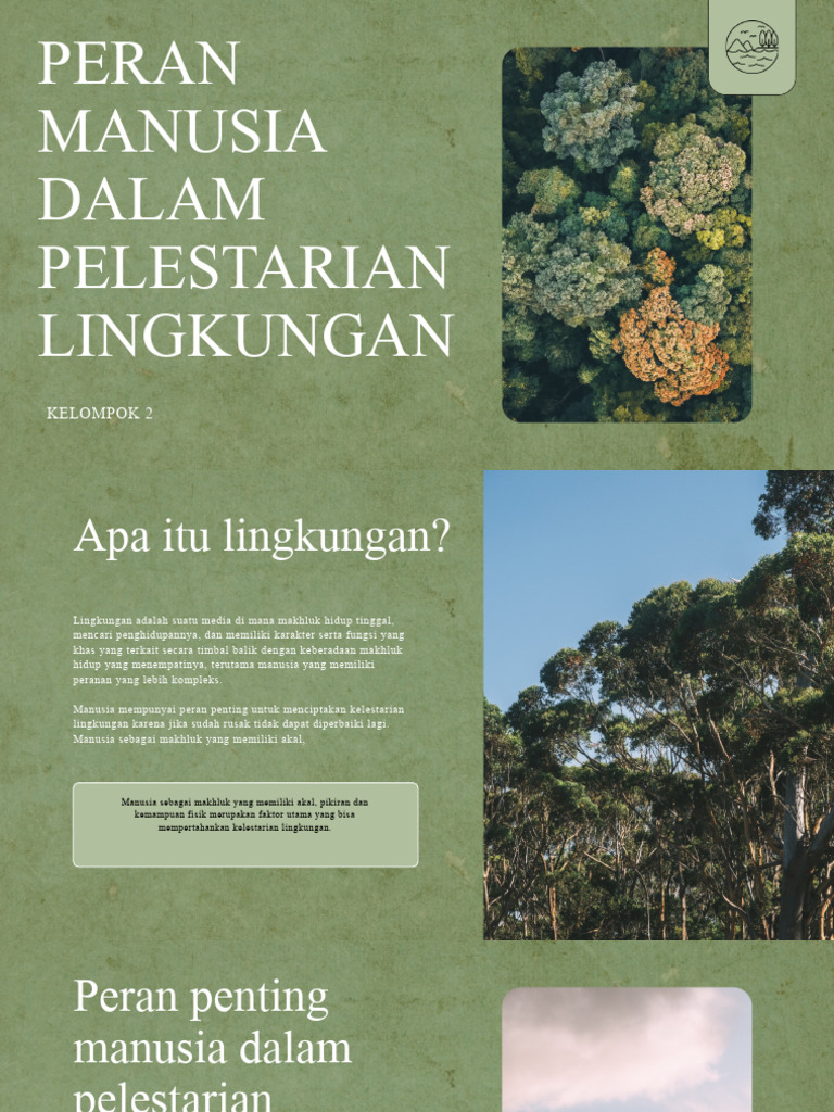 Peran Manusia Dalam Pelestarian Lingkungan | PDF