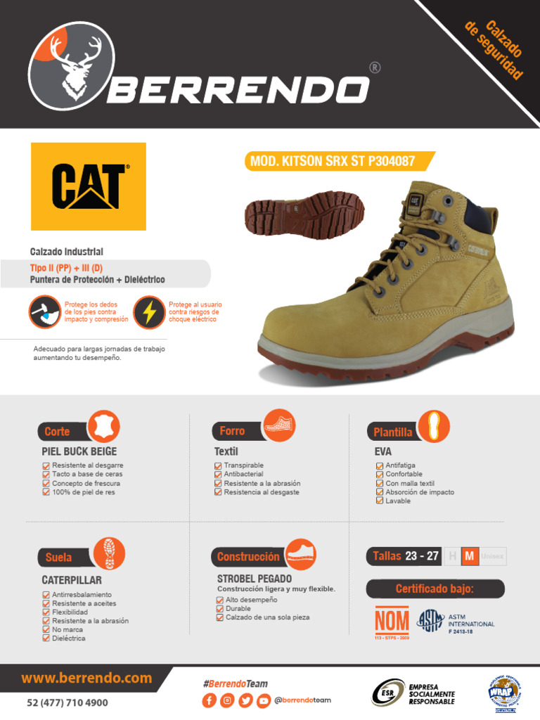 Ficha tecnica calzado de seguridad | PDF