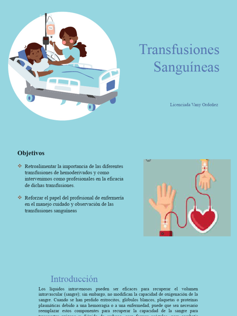 Transfusiones sanguineas | PDF | Sangre | Transfusión de sangre