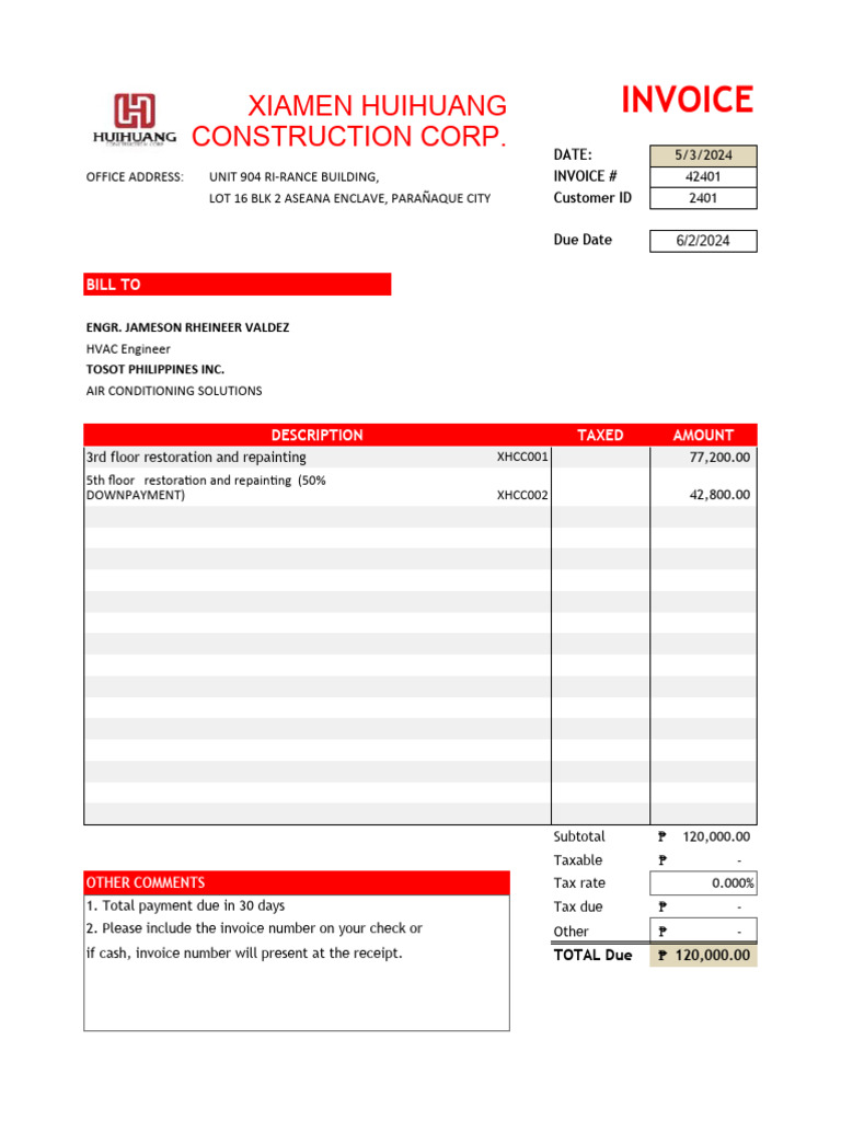 Invoice Template | PDF | Invoice | Taxes