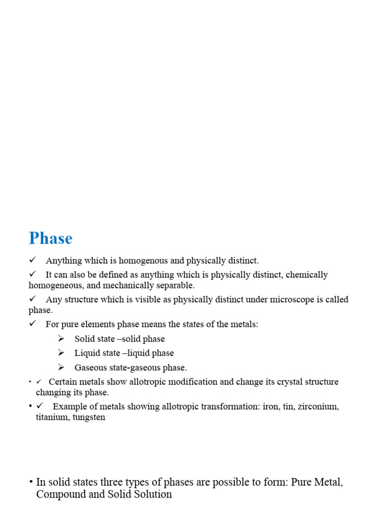 Phase Diagram | PDF | Phase (Matter) | Alloy