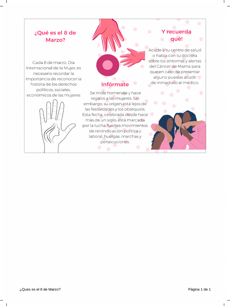 ¿Ques Es El 8 de Marzo | PDF