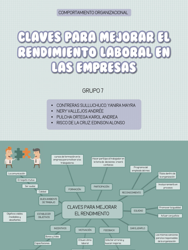 Claves para Mejorar El Ambiente Laboral | PDF | Motivación | Motivacional