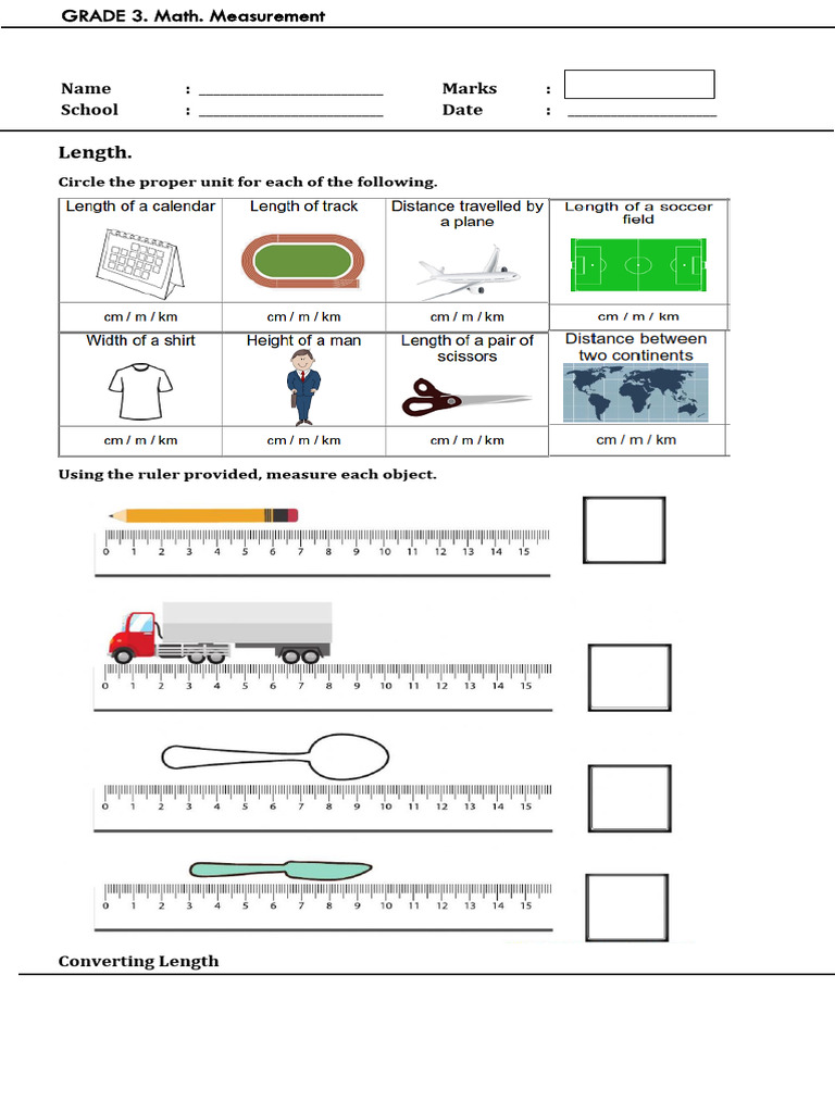 Math. Grade 3. Measurement | Download Free PDF | Litre | Weight