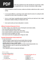 Types and Functions of Casting Cores | PDF | Casting (Metalworking ...