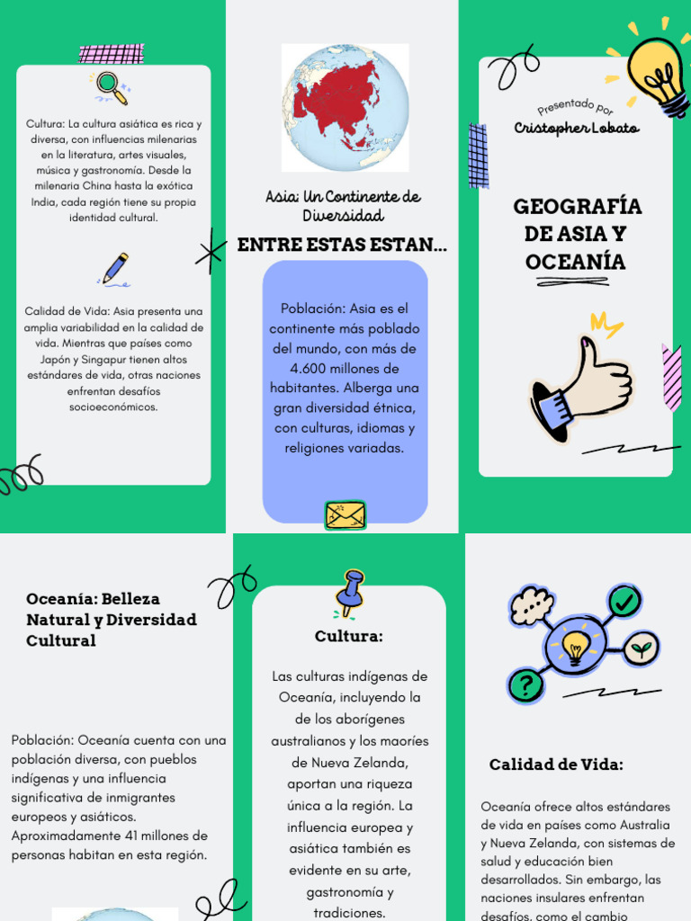 Folleto Triptico | PDF | Asia | Oceanía