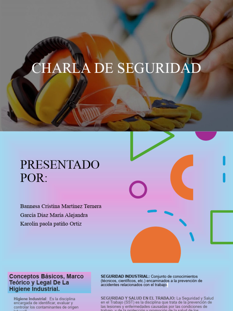 Charla de Seguridad-1 | PDF | ruido | Higiene Ocupacional