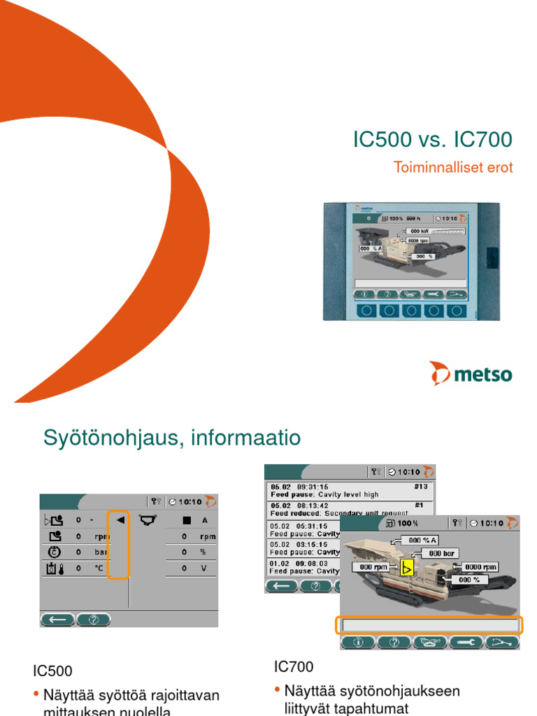 IC500 vs. IC700: Toiminnalliset Erot | PDF