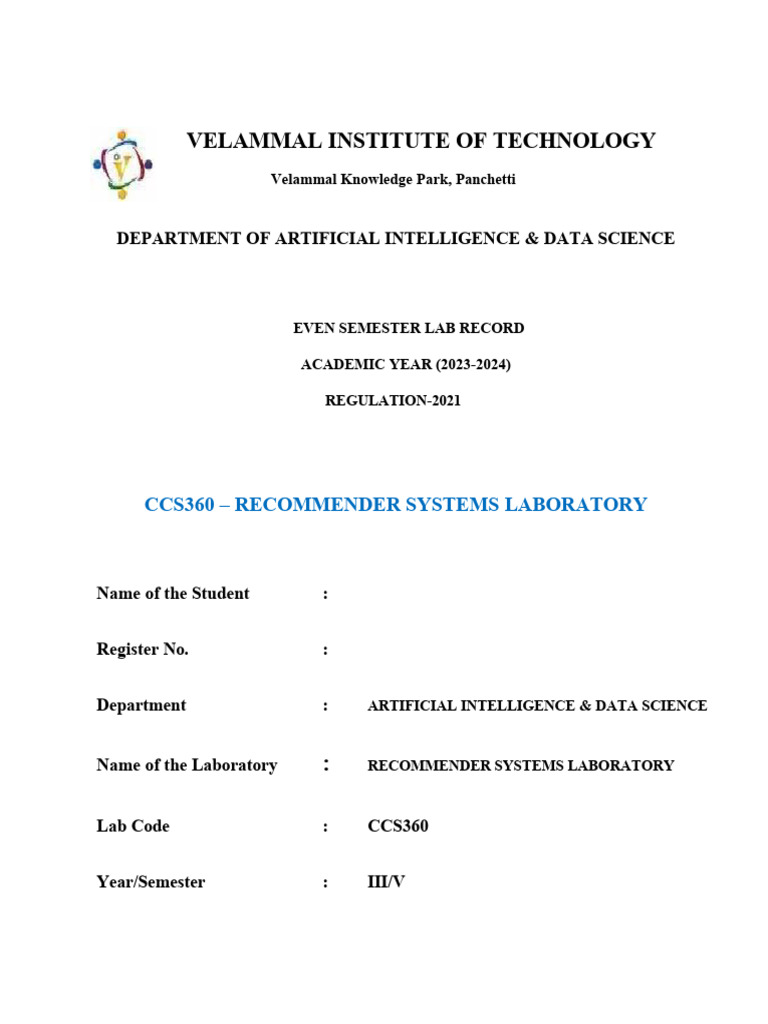 CCS360 Lab Record | PDF | Receiver Operating Characteristic | Mean Squared Error