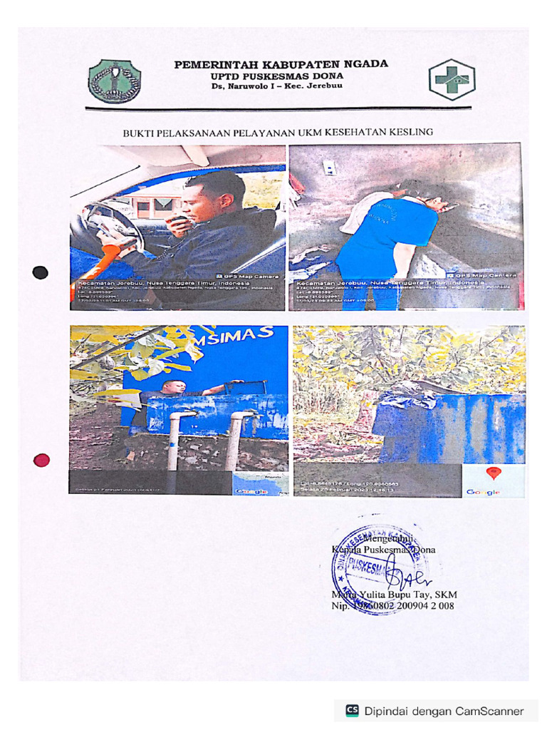 BUKTI PELYANAN UKM KESLING | PDF