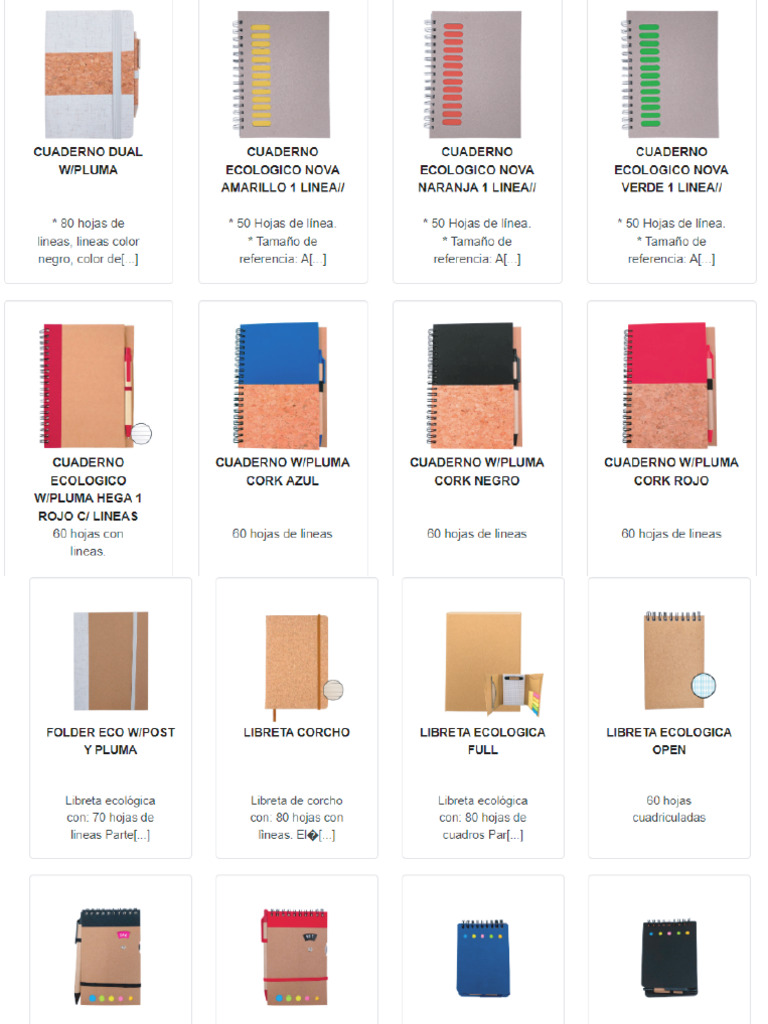 CUADERNOS Y LIBRETAS PARA DTF | PDF