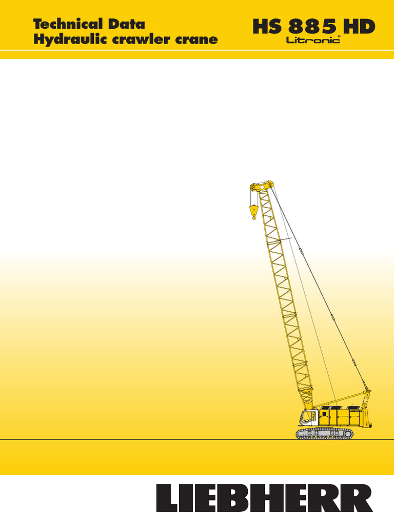 Brochure Liebherr HS885 HD | PDF | Crane (Machine) | Pump