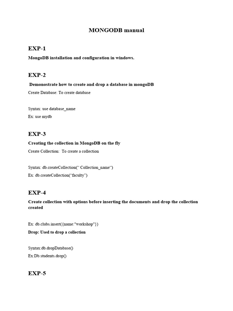 Mongo Db Pdf Mongo Db Information Retrieval