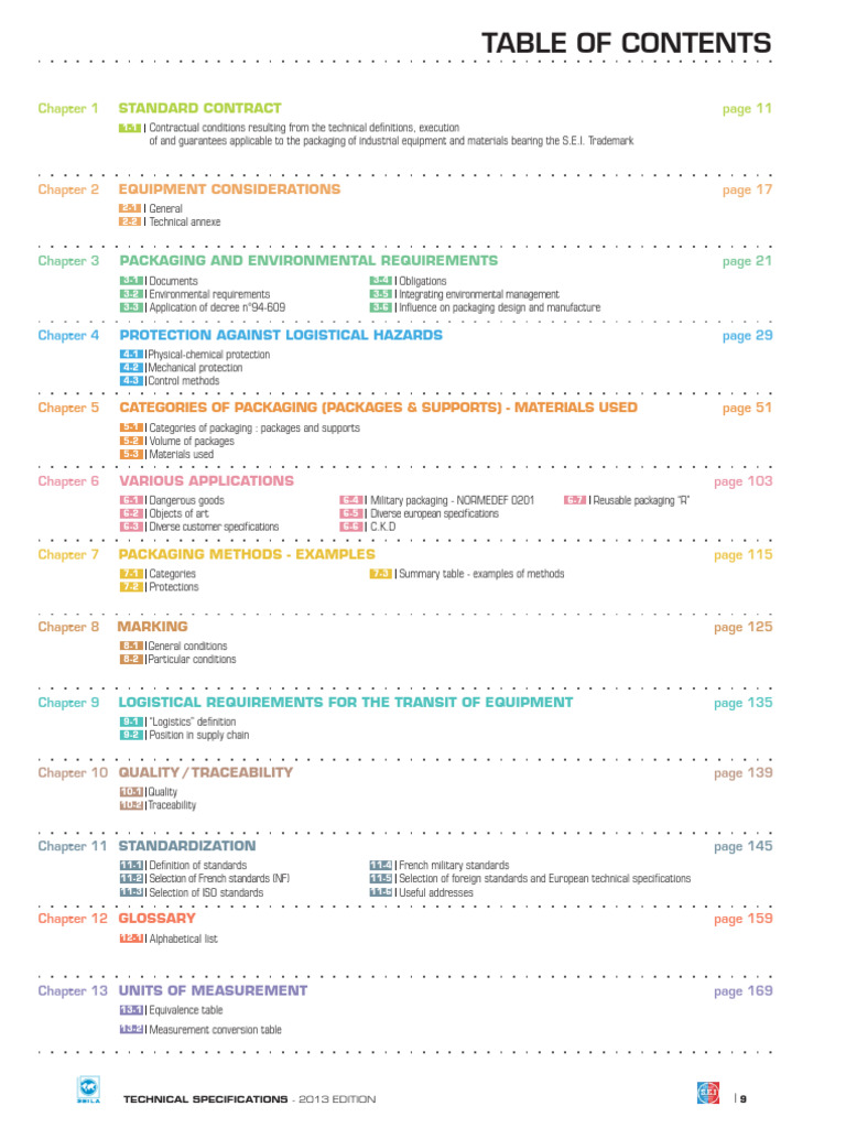 Sommaire_des_SPECIFICATIONS_TECHNIQUES_adherents_en | PDF | Packaging And Labeling ...