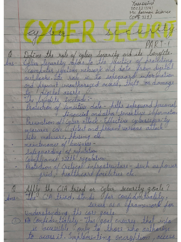 Cyber Security Part 1 | PDF