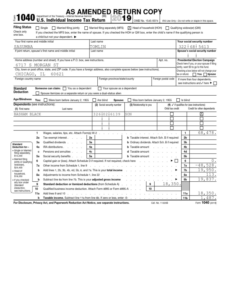 2019 Individual Tax Return Guide | PDF | Irs Tax Forms | Tax Deduction