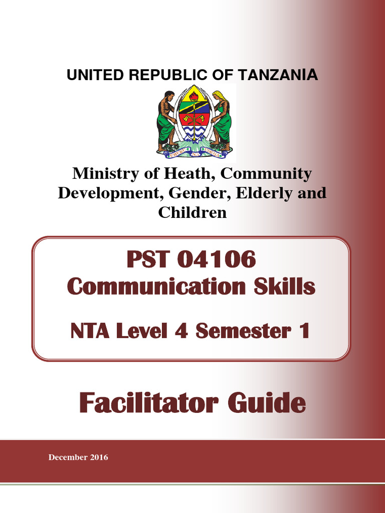 Communication Skills 1 Download Free Pdf Communication Nonverbal